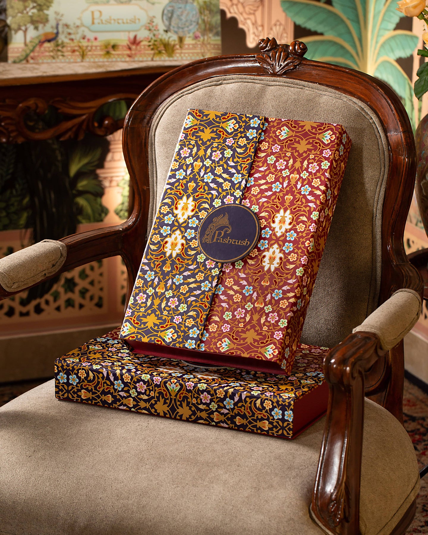 Pashtush His And Her Set Of Mens Fine Wool Shawl and Womens 100% Pure ...