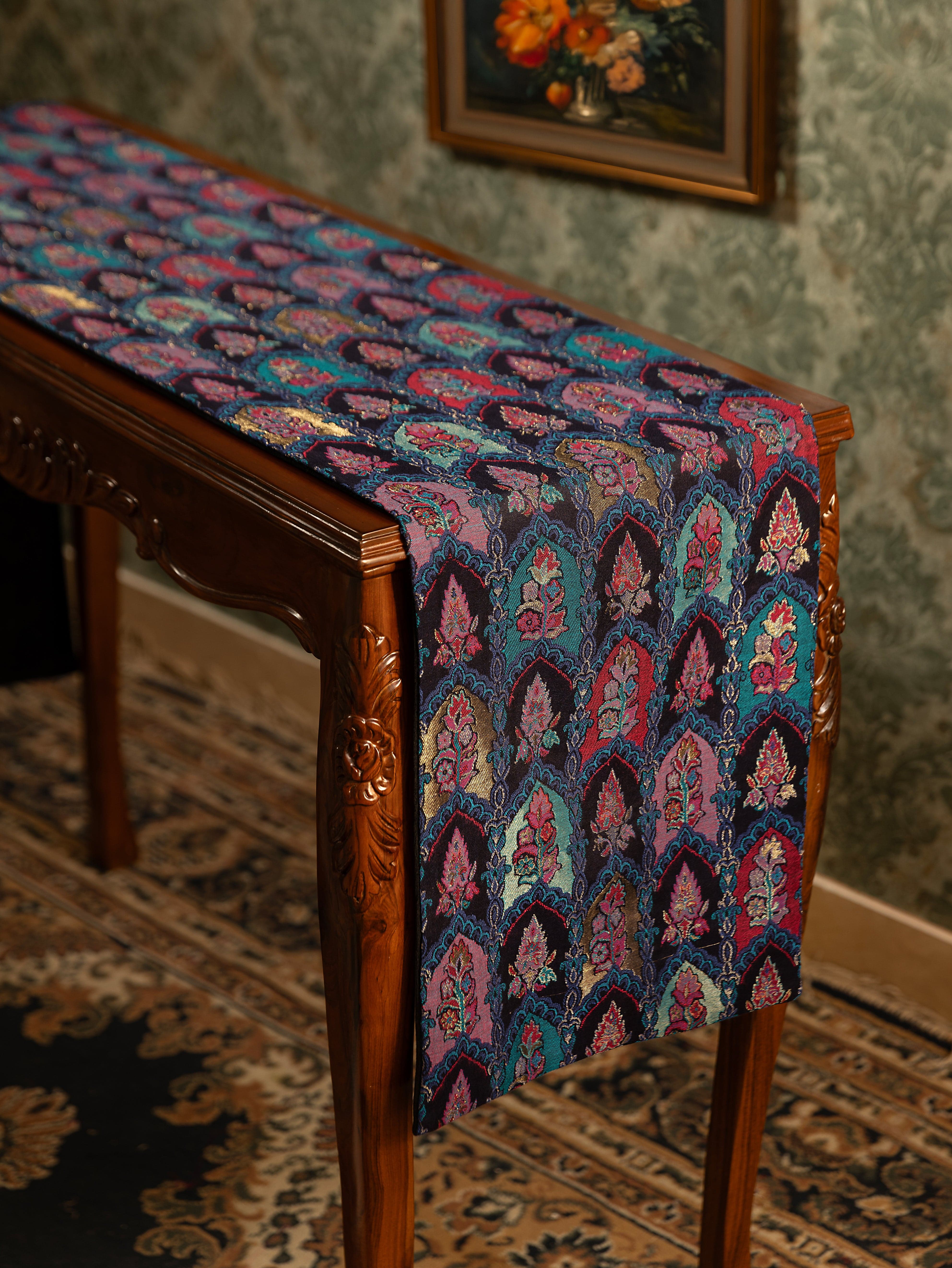 Pashtush Luxury Table Runner, Twilight Collection, Multicolour ...